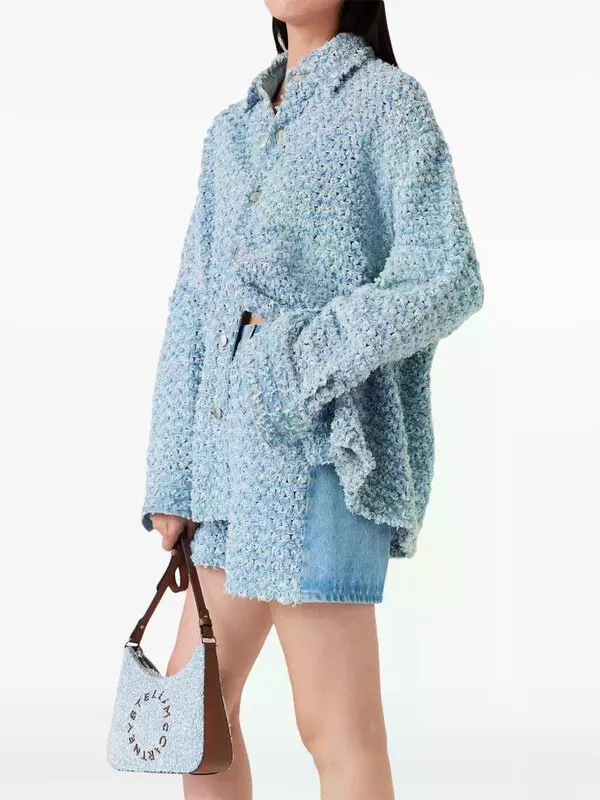 Stella McCartney Textured Denim Shorts