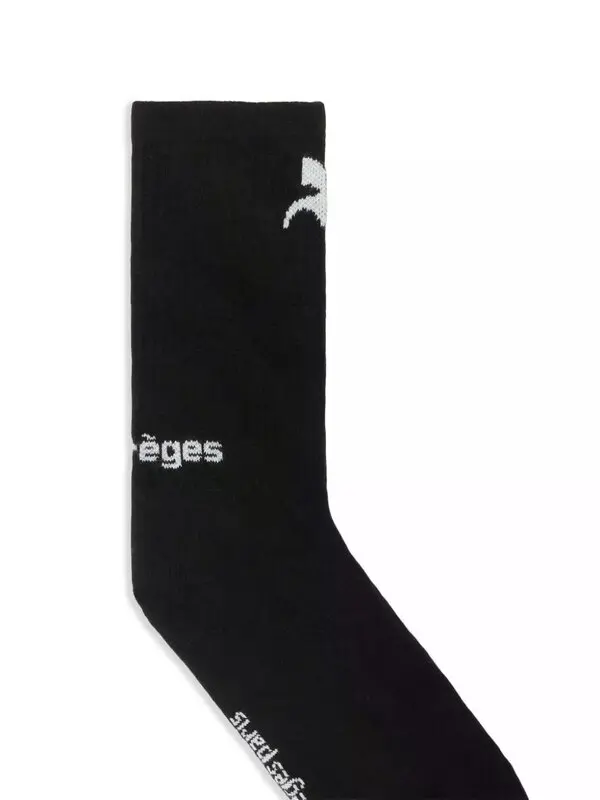 COURREGES Ac Sports Socks - Black