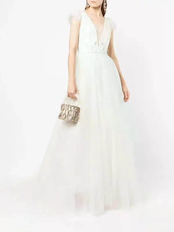 Jenny Packham Charm Sequin-embellished Tulle Gown