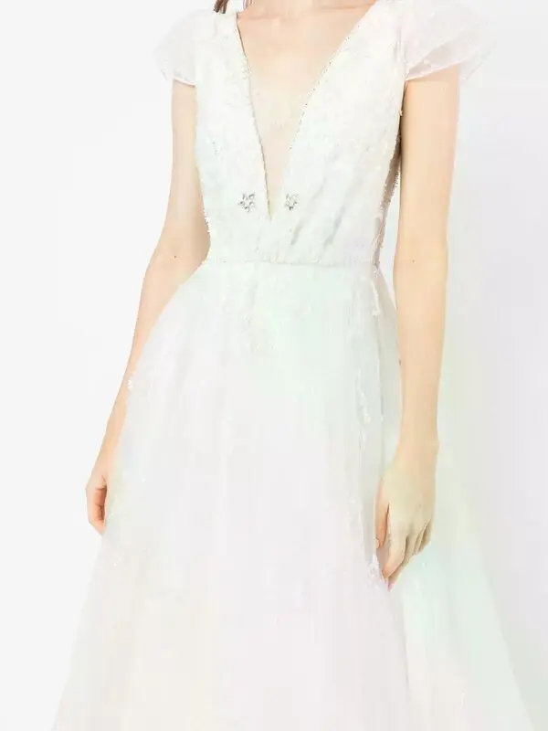Jenny Packham Charm Sequin-embellished Tulle Gown