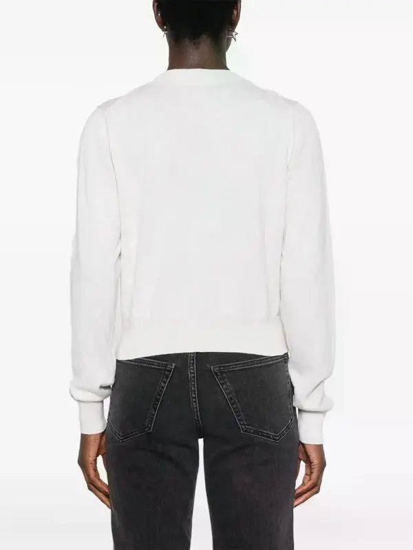 A.p.c. Logo Embroidered V-neck Cardigan