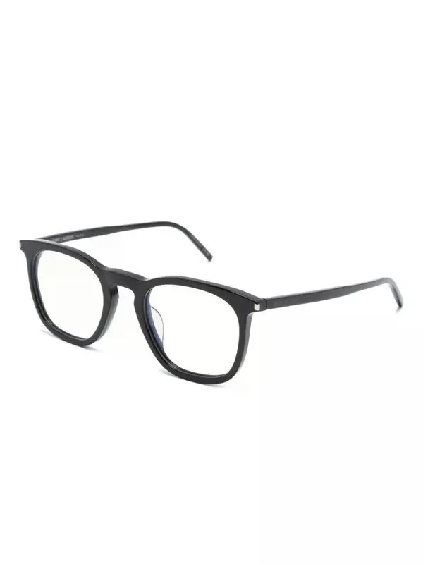 Saint Laurent Matte Effect Square Frame Glasses