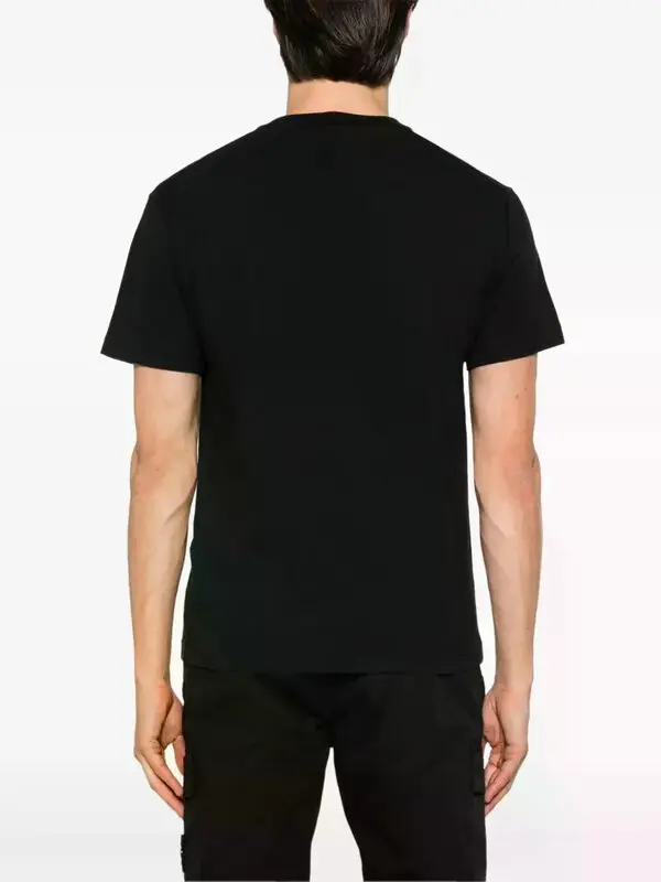 Stone Island Compass-motif T-shirt - Black