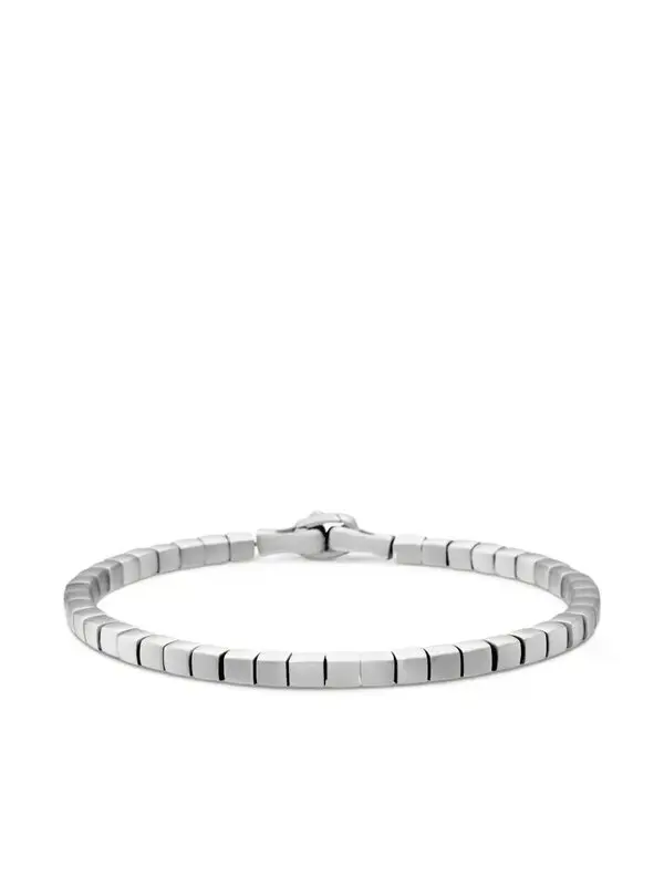 David Yurman Sterling Spiritual Beads Cushion Bracelet - Silver