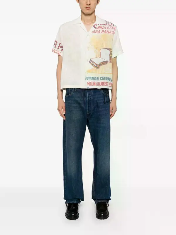 BLESS X Levi's Zip-detail Cotton Jeans