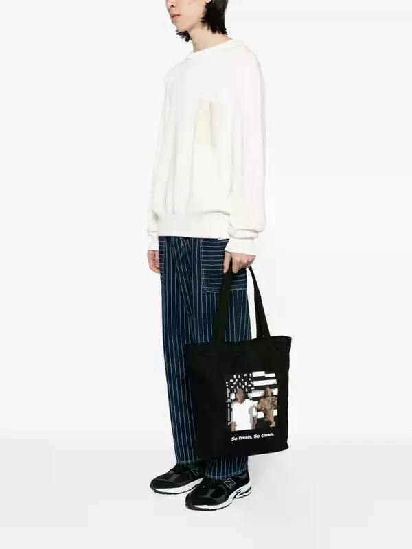 MOSTLY HEARD RARELY SEEN 8-BIT So Fresh So Clean' Tote Bag - Black