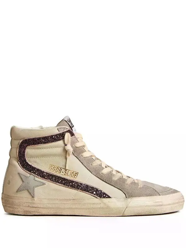 GOLDEN GOOSE Slide High-top Sneakers - Neutrals