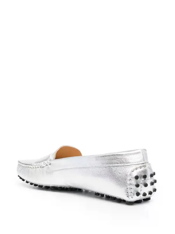 SCAROSSO Ashley Leather Penny Loafers
