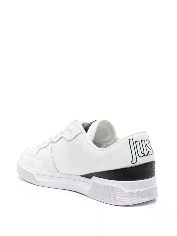 Just Cavalli Logo-patch Leather Sneakers