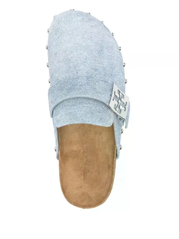 Tory Burch Mellow Mules With Stud Embellishment