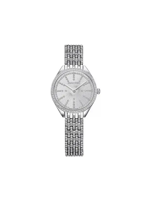 SWAROVSKI Crystal Embellished Stainless Steel Watch - Silver