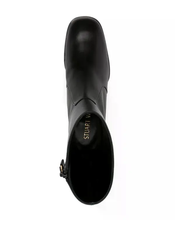 STUART WEITZMAN Nola Leather Ankle Boots