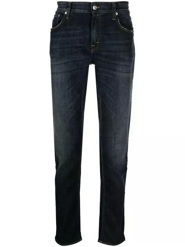 DEPARTMENT 5 Slim-fit Dark Wash Stretch-cotton Denim Jeans - Blue