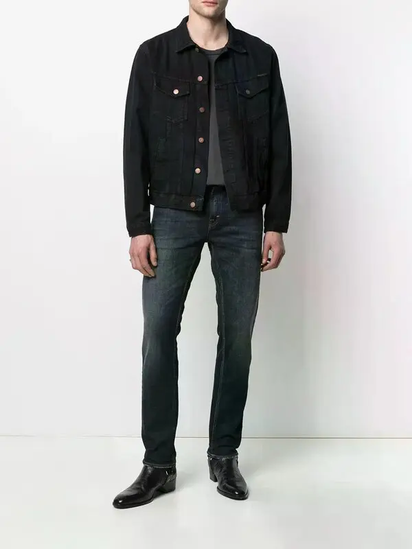 DEPARTMENT 5 Slim-fit Dark Wash Stretch-cotton Denim Jeans