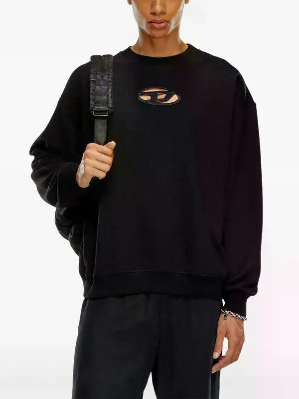 DIESEL® Logo Cut-out Sweatshirt