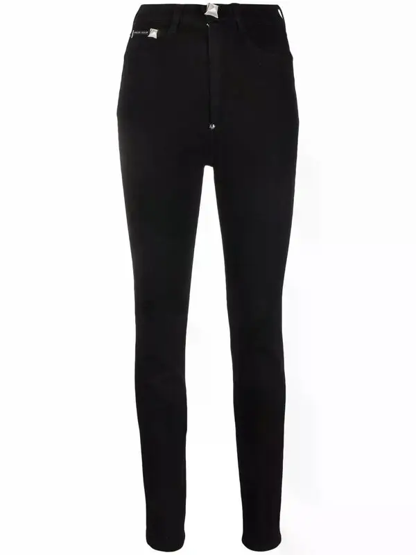 Philipp Plein Super High Waist Jeggings - Black