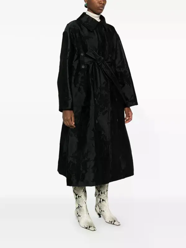 Fabiana Filippi Floral Jacquard Coat
