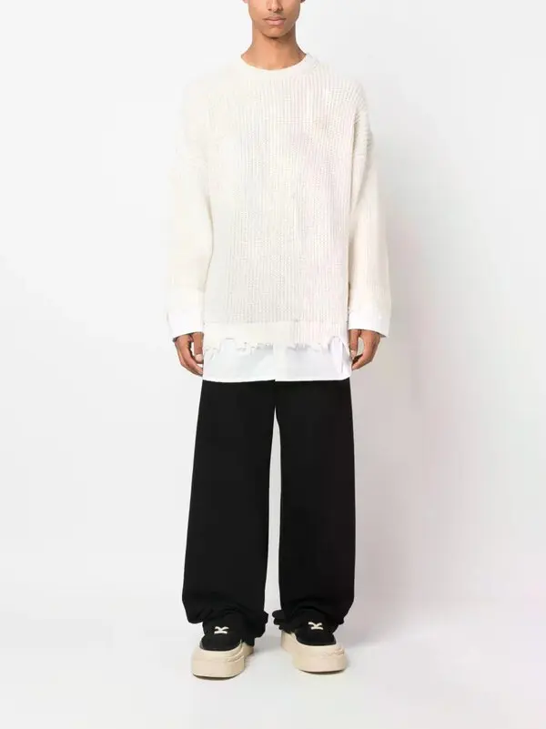 MAISON MARGIELA Layered Distressed Knit Jumper