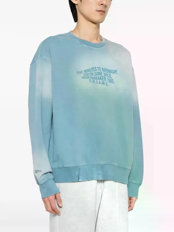 FIVE CM Sun-fade Crew-neck Sweatshirt