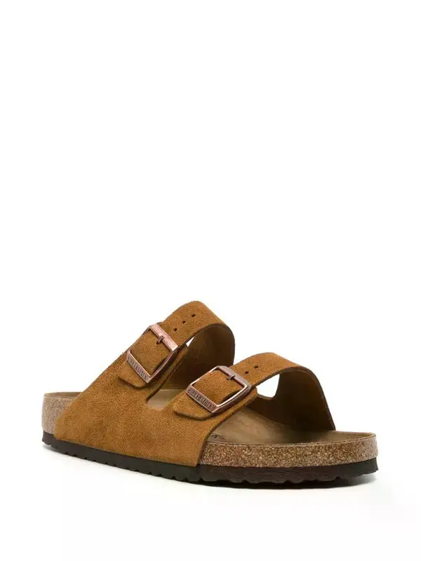 BIRKENSTOCK Arizona Suede Sandals - Brown