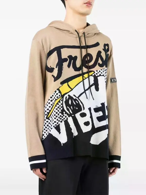 Iceberg Graphic Print Hoodie