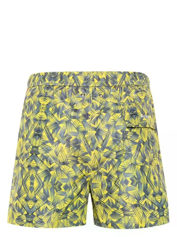 Kiton Graphic-print Swim Shorts