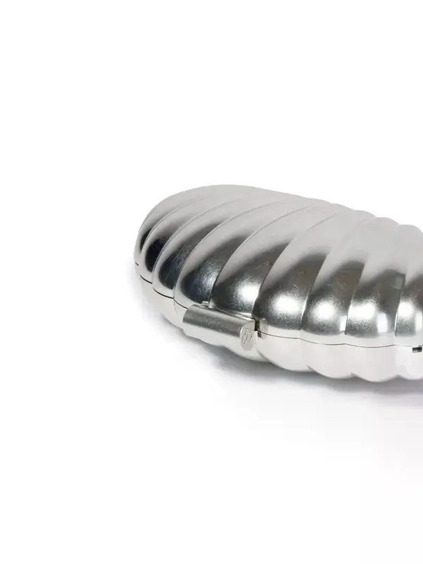 Simkhai Monet Shell Motif Clutch Bag - Silver