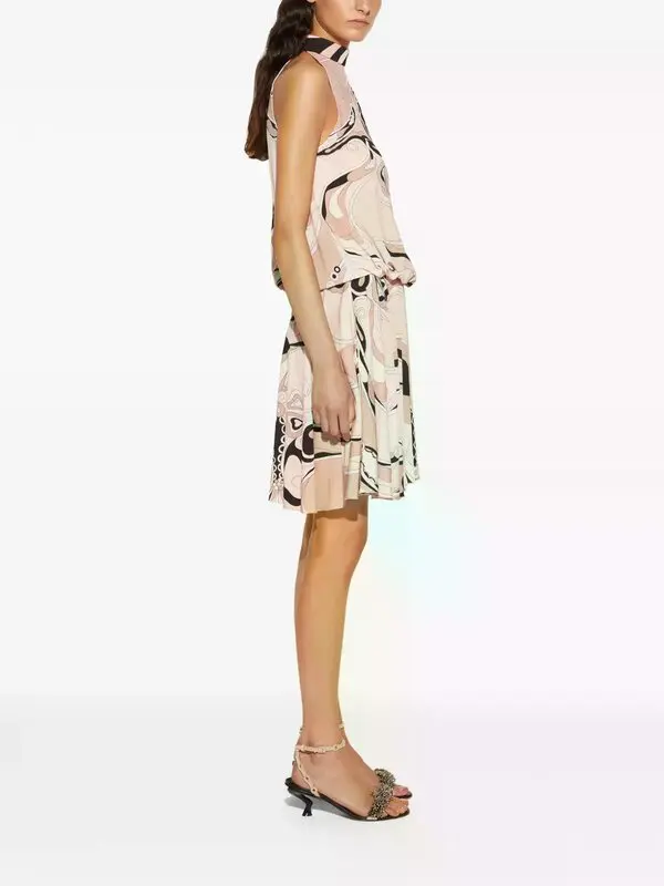 Emilio Pucci Printed Halterneck Dress