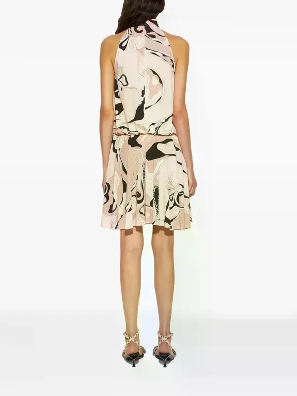 Emilio Pucci Printed Halterneck Dress