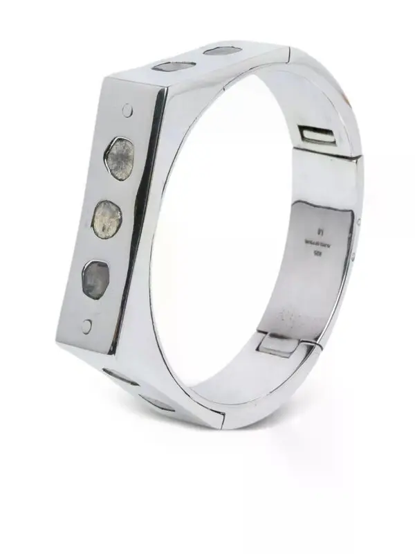 PARTS OF FOUR Sistema V2 Diamond Bracelet In Sterling - Silver
