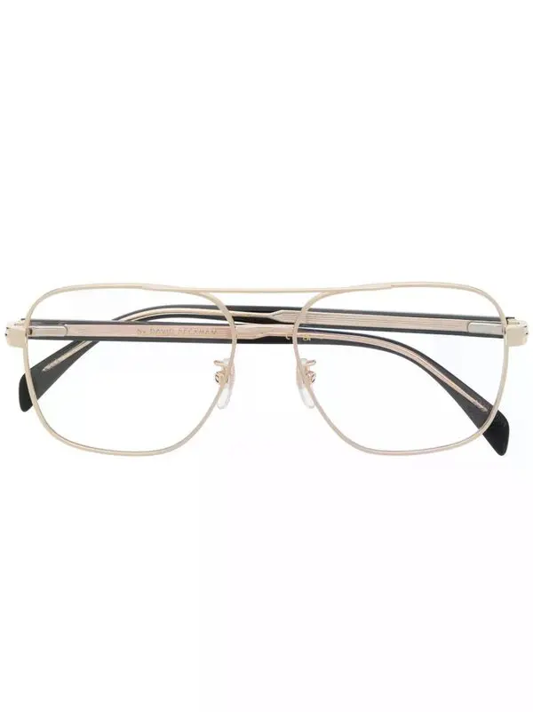 DB EYEWEAR BY DAVID BECKHAM Pilot Frame Glasses - Gold