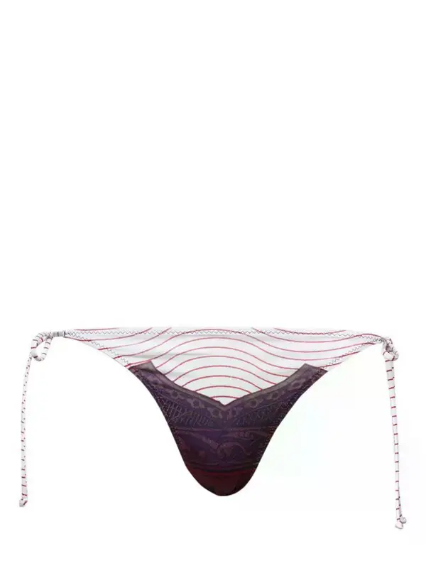JEAN PAUL GAULTIER Cartouche Bikini Bottoms - Purple
