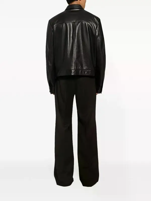 Dolce & Gabbana Zip-up Leather Jacket