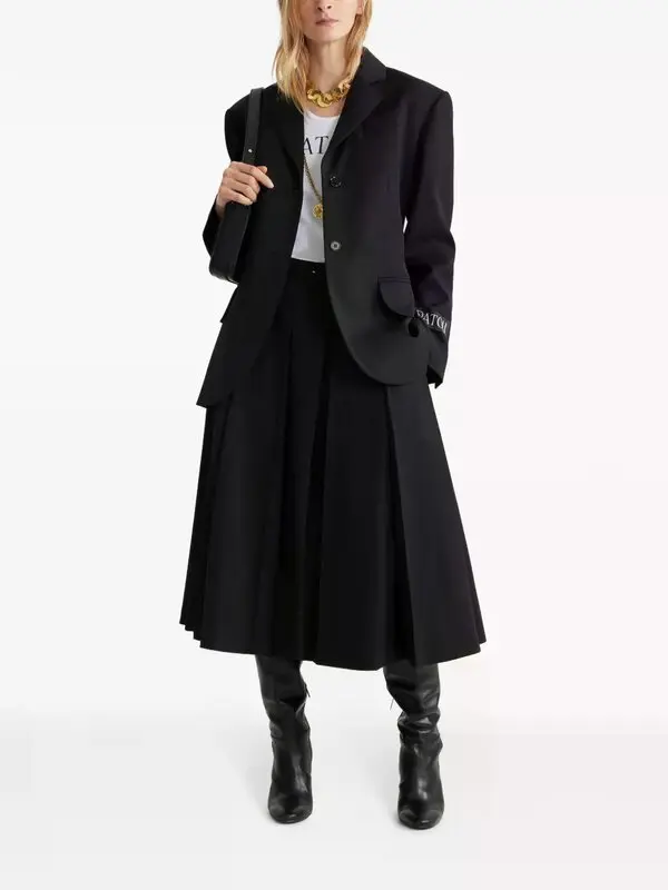 PATOU Logo-patch Belted Blazer
