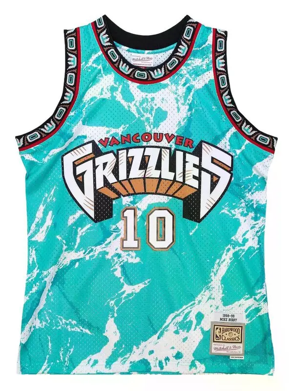 Mitchell & Ness Mike Bibby Vancouver Grizzlies 1998 Marble Swingman Vest - Blue