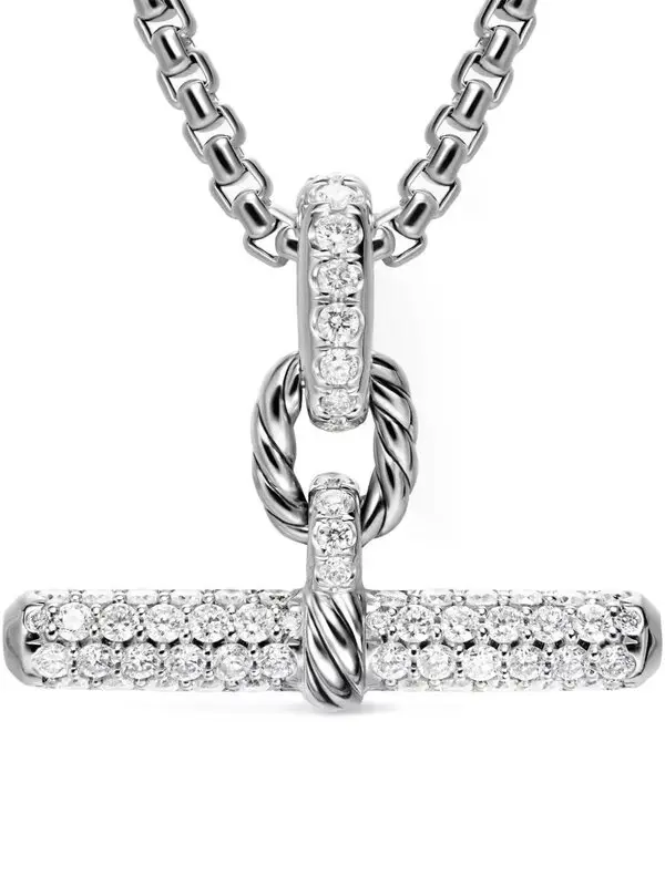 David Yurman Dy Madison Diamond Pendant Necklace