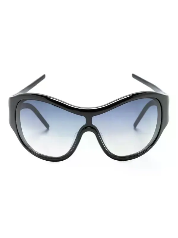 Christopher Esber Uma 98 Wraparound-frame Sunglasses - Black