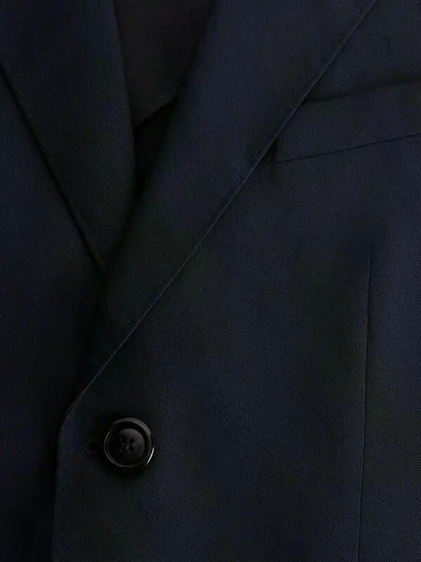 AMI Paris Single-breasted Cotton Blazer - Blue
