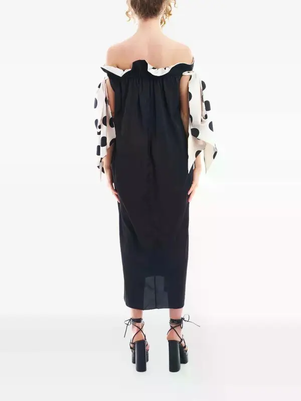 PARLOR Vacation Midi Dress With Ruffled Detailing