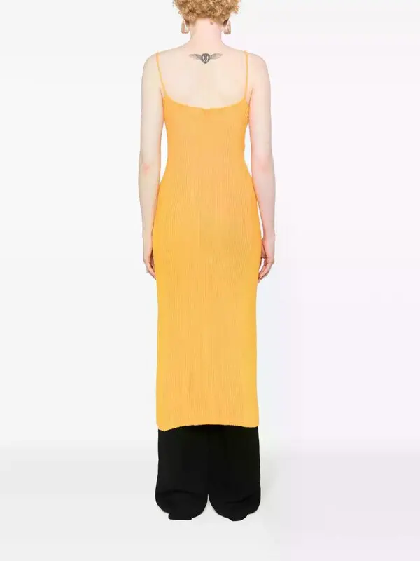 JIL SANDER Knitted Zip-up Maxi Dress