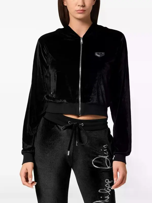 Philipp Plein Crystal Signature Hoodie