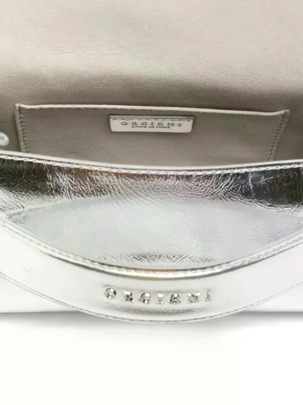 Orciani Gossip Clutch Bag - Silver