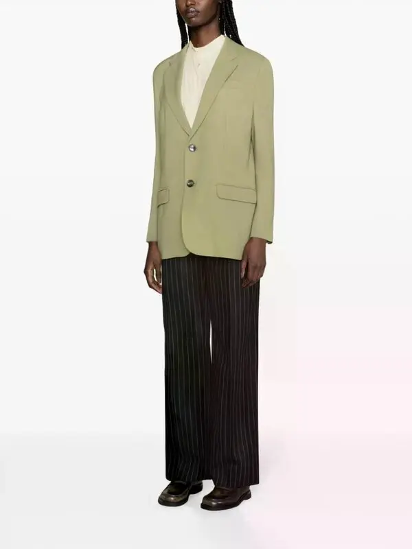 AMI Paris Single-breasted Textured Blazer