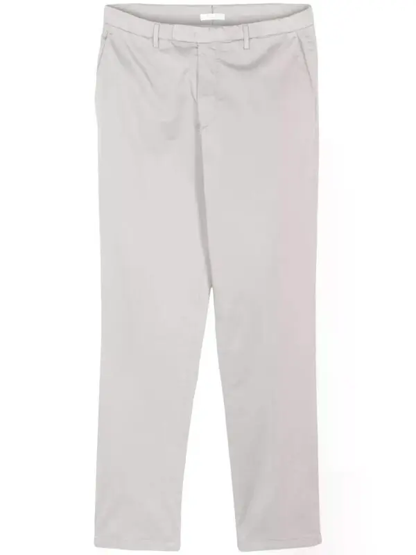 Boglioli Pressed-crease Straight-leg Trousers - Grey