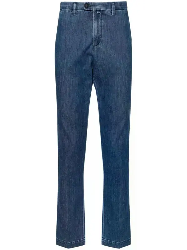 Corneliani Mid-rise Tapered Leg Jeans - Blue
