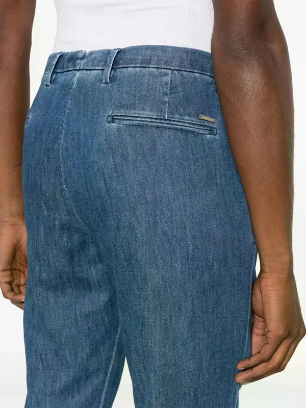 Corneliani Mid-rise Tapered Leg Jeans - Blue