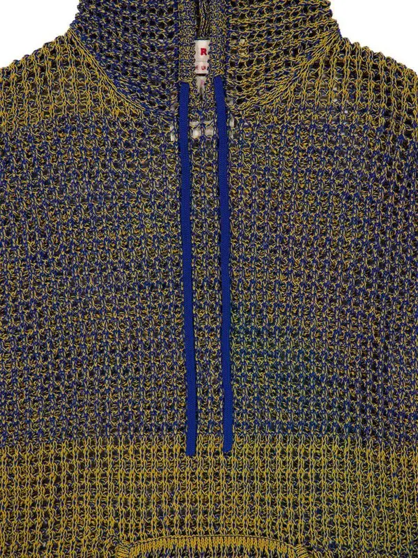 Marni Two-tone Knitted Hoodie
