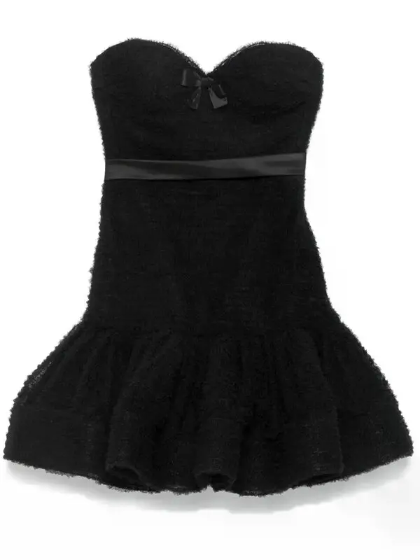Viktor & Rolf Dégradé Tulle Mini Dress - Black