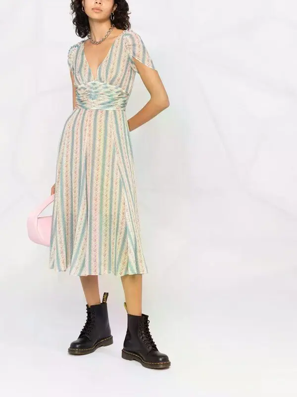 Dsquared2 Floral Print Flared Tea Dress