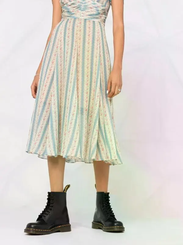Dsquared2 Floral Print Flared Tea Dress